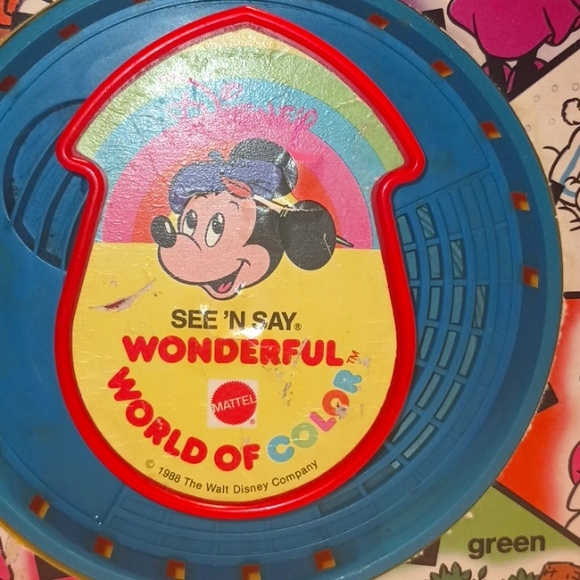 Mattel | Toys | Disney Mickey Mouse And Friends See N Say Vintage Toy ...